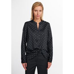 Eterna Longbluse &raquo;REGULAR FIT&laquo; EASY IRON (b&uuml;gelleicht) schwarz 44 44 Steh-Kragen