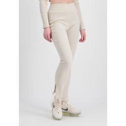 Cargohose Alpha Industries "X-Fit Rib Pant Women", Damen, Gr. S, Normalgrößen, weiß (vintage weiß), Obermaterial: 50% Baumwolle, 50% Polyester, Hosen