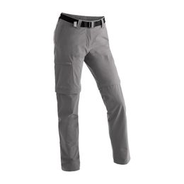 Maier Sports Funktionshose »Inara slim zip« Damen Wanderhose, zipp-off Outdoor-Hose, 4 Taschen, Slim Fit mittelgrau 23 - Kurzgrößen Kurzgrößen 23...