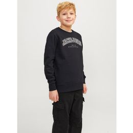 Jack & Jones Jack & Jones Junior Jungen Sweatshirt &raquo;JJECALEB VARSITY SWEAT CREW NECK SN JNR&laquo; schwarz 140