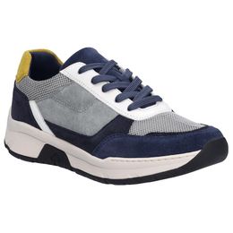 Josef Seibel Sneaker »Mitchell 10«, Schnürschuh, Komfortschuh in sehr weiter Form blau-multi 46 46 Modischer Sneaker im Materialmix