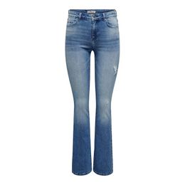 Only Bootcut-Jeans »ONLBLUSH MID FLARED DEST ANA671« mit Destroyed Effekt Light Blue denim XL (42) - Länge 32 Länge 32 XL (42) Flared Fit Jeans von...