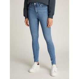 Tommy Hilfiger Skinny-fit-Jeans »Harlem Skinny High Waist«, mit Logo-Badge, in blauer Waschung, in Knöchellänge Uma 30 - Länge 28 Länge 28 30...