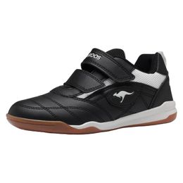 Kangaroos Sneaker »Backyard 2.0 V« Indoorschuh, Hallenschuh jet black/white 30 30 Vielseitiger Sneaker von Kangaroos mit Klettverschluss