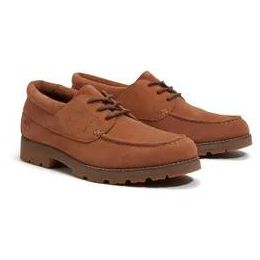 Schn&uuml;rschuh Timberland "BRITTON SQUARE LACE UP SHOE", Herren, Gr. 41,5, rust suede, Leder, Schuhe Schn&uuml;rschuh