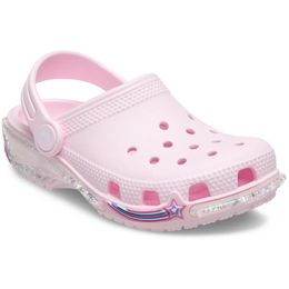 Crocs Clog &raquo;Kids' Classic Star Sparkle Shaker Clog&laquo; Freizeitschuh, Sandale gef&uuml;llt mit Glitzer zum Sch&uuml;tteln rosa 36 36 Einzigartiges transparentes...