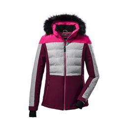 Killtec Skijacke »KSW 282 WMN SKI JCKT« Atmungsaktive, wasserabweisende Damenjacke mit Hybridoptik himbeere 38 38 Funktionsjacke mit abzippbarer...