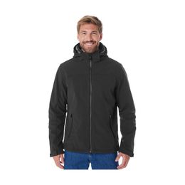 Killtec Softshelljacke &raquo;Herren Softshelljacke&laquo; Wasserabweisende Softshelljacke mit Fleece, abnehmbarer Kapuze schwarz XXL XXL Herren Softshelljacke...