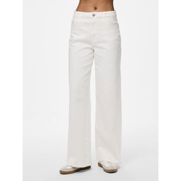 Pieces High-waist-Jeans »PCSELMA HW WIDE JEANS OD NOOS BC« Bright White 26 - Länge 30 Länge 30 26 5-Pocket Jeans von Pieces