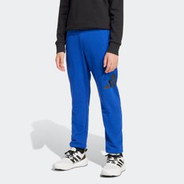 Sporthose adidas Sportswear "J BL FT PT 280", Mädchen, Gr. 164, N-Gr, blau (royal blau, schwarz), Obermaterial: 55% Baumwolle, 36% Polyester, 9% Viskose, Hosen