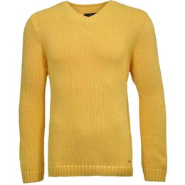 Ragman Rundhalspullover Goldgelb-558 58 58 Strickpullover