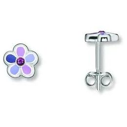Paar Ohrh&auml;nger ONE ELEMENT "Zirkonia Blume Ohrringe Ohrstecker aus 925 Silber", silber, Ohrringe, Damen, Kinder, Silber 925 (Sterlingsilber), Ausdruck von Individualit&auml;t &ndash; dezent, bedeutungsvoll, nah am Herzen