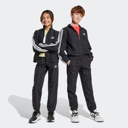 adidas Sportswear Trainingsanzug »J 3S WV TS« 2 Stk. tlg. Black / White 152 152 Dieser Trainingsanzug für Kinder und Teens bietet mit CLIMACOOL...