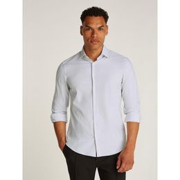 Calvin Klein Businesshemd »BUSINESS STRIPE SLIM SHIRT« mit Logoprint Bright White 41 - N-Gr N-Gr 41 Hemd von Calvin Klein