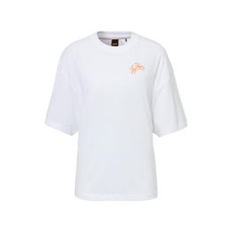 BOSS Orange T-Shirt »Eboyfriend Premium Damenmode« mit Graphic Details White 100 S (36) S (36) Boyfriend Shirt von BOSS Orange Womenswear