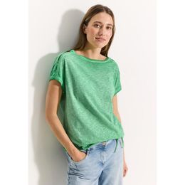 Cecil T-Shirt mit Knotendetail fresh apple green XL (44) XL (44) T-Shirt von Cecil