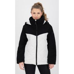 LPO Steppjacke »XAVIA WMN« hochgeschlossener Kragen mit Sherpa-Fleece white 44L 44L Edle 2-farbene Steppjacke mit regulierbarer Kapuze