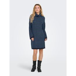 Only Strickkleid »ONLTALIO LS STRIPE ROLLNECK DRESS BF KNT« Night Sky Stripes:Coronet Blue Melange L (40) - N-Gr N-Gr L (40) Kleid in Midilänge von...