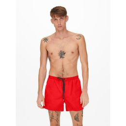 Only & Sons ONLY & SONS Badeshorts »ONSTED LIFE SWIM SHORT GW 1832« Flame Scarlet XL - N-Gr N-Gr XL Stylische Badehose von Only & Sons