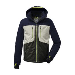 Killtec Skijacke »KSW 278 MN SKI JCKT« Trendige, wasserdichte Skijacke mit Colourblock-Design und Taschen navy XXL XXL Skijacke mit abzippbarer...