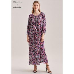 Seidensticker Sommerkleid &raquo;Schwarze Rose&laquo; 3/4-Arm Rundhals Druck dunkelblau M (38) - Normalgr&ouml;&szlig;en Normalgr&ouml;&szlig;en M (38) Passform: Regular