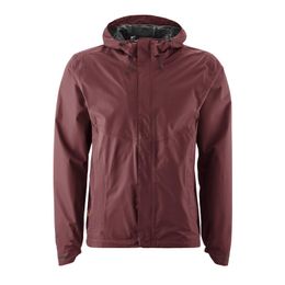 Gonso Fahrradjacke »SAVE JACKET ESSENTIAL M« Herren Regenjacke wind- und wasserdicht, Radjacke mit Kapuze rotbraun S S Etwas weitere Passform