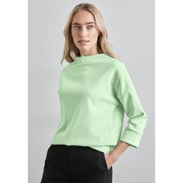 Street One Damen Street One 3/4-Arm-Shirt mit Struktur gr&uuml;n 38