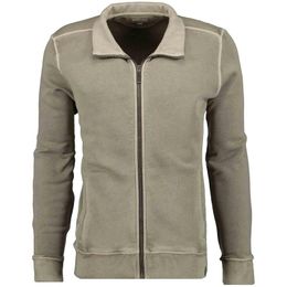 Ragman Sweatjacke Hellbeige-220 L5052 L5052 Sweat-Cardigan mit Stehkragen