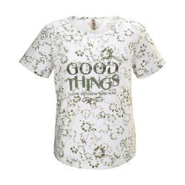 G.I.G.A. by Killtec G.I.G.A. DX BY KILLTEC T-Shirt »GS 47 WMN TSHRT« Florales Damen T-Shirt, elastisch, hoher Baumwollanteil, bequem weiß 36 36 Damen T-Shirt