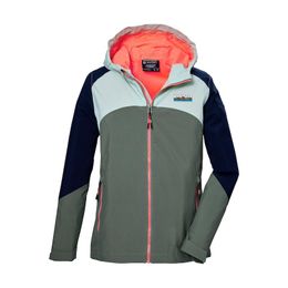Killtec Funktionsjacke &raquo;KOS 150 GRLS JCKT&laquo; Wind- und wasserdichte Kinderjacke mit verstellbarer Kapuze olivgr&uuml;n 152 152 Funktionsjacke f&uuml;r Kids mit...