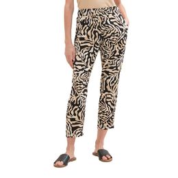 Tom Tailor Relaxhose mit All-Over Print black cut palmtree design 46 - L&auml;nge 28 L&auml;nge 28 46 Hose von Tom Tailor