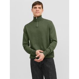 Jack & Jones JACK & JONES Troyer »JJEEMIL KNIT HALF ZIP NOOS« mit Rippbündchen Kombu Green S S Herren-Troyer von Jack & Jones