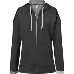 DEPROC Active Kapuzensweatshirt »ENTIAKO NEW Women« mit außergewöhnlicher Materialstruktur schwarz 48 (XL) 48 (XL) Linea Primero ENTIAKO Longsleeve...