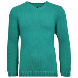 Ragman Rundhalspullover Gr&uuml;n-305 58 58 Strickpullover
