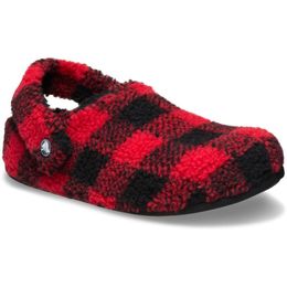 Crocs Hausschuh &raquo;Classic Buffalo Check Cozzzy Slipper&laquo; Pantoffel, Mule mit kariertem Muster schwarz-rot 45 45 Modische Hausschuhe von Crocs mit...