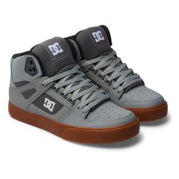 DC Shoes Sneaker »Pure High-Top« Grey/White/Grey 12,5(46,5) 12,5(46,5) Leder-, Nubukleder- und/oder Wildlederobermaterial