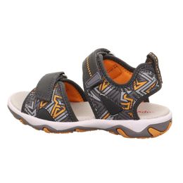 Superfit Sandale »MIKE«, Sommerschuh, Klettschuh, Outdoorschuh, mit Klettverschlüssen grau-orange 25 25 Sandale mit andersfarbigem Innenfutter