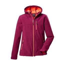 Killtec Softshelljacke »Girls Softshelljacke« Wasserabweisend, verstellbare Kapuze u Ärmel, Fleece-Innenfutter pflaume 140 140 Kinder...