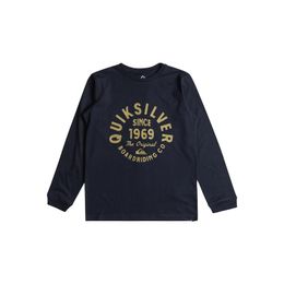 Quiksilver Langarmshirt »Circled Script« Navy Blazer 14 14 Stoff: Baumwoll-Jersey-Stoff [160 g/m2]