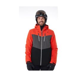 Killtec Skijacke »KSW 45 MN SKI JCKT« Trendige, wasserdichte Skijacke mit abnehmbarer Kapuze und Schneefang dunkelorange XL XL Herren Skijacke in...