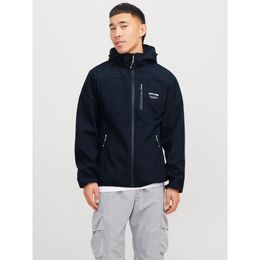 Jack & Jones JACK & JONES Softshelljacke &raquo;JJTHEO SOFTSHELL JACKET&laquo; mit Kapuze Sky Captain XL XL Moderne Jacke von Jack & Jones