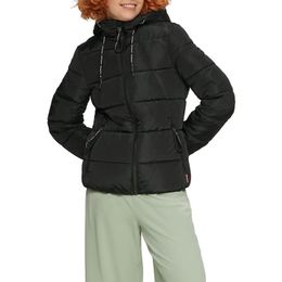 QS Steppjacke mit Kapuze mit Kapuze black L L Outdoorjacke von QS