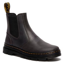 Dr. Martens Herren Chelseaboots "Embury", Gr. 44anthrazit, Leder, Schuhe, Blockabsatz, Stiefelette, Schlupfboots mit Logoschriftzug