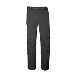 Killtec Herren Zip-off-Hose &raquo;KOS 13 MN PNTS&laquo; wasserabweisend, schnelltrocknend, abzippbare Beine, inkl. G&uuml;rtel grau 56, Normalgr&ouml;&szlig;en