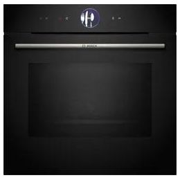 Bosch Backofen mit Mikrowelle "HMG776NB1", schwarz, B:59,4cm H:59,5cm T:54,8cm, Back&ouml;fen, Air Fry f&uuml;r knusprige Lebensmittel & automatische Selbstreinigung