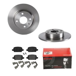 Brembo Bremsensatz-Hinterachse IJDTIDJR18 Bremsensatz, Scheibenbremse hinten rechts links voll 240mm f&uuml;r VAUXHALL OPEL 1605397 93190218 9196592