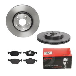 Brembo Bremsensatz-Vorderachse COATED DISC LINE / STANDARD Bremsensatz, Scheibenbremse vorne rechts links innenbelüftet 293mm für HONDA 45022TV0E02 45
