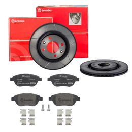 Brembo Bremsensatz-Vorderachse MAX LINE SK8K0F0YA9 Bremsensatz, Scheibenbremse vorne rechts links innenbel&uuml;ftet 266mm f&uuml;r CITRO&Euml;N (DF-PSA) PEUGEOT DON