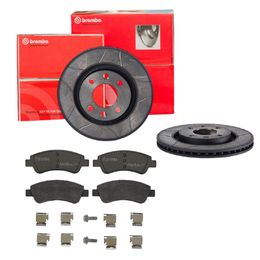 Brembo Bremsensatz-Vorderachse MAX LINE / STANDARD Bremsensatz, Scheibenbremse vorne rechts links innenbel&uuml;ftet 266mm f&uuml;r CITRO&Euml;N (DF-PSA) PEUGEOT VAU