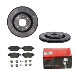 Brembo Bremsensatz, Scheibenbremse vorne rechts links innenbelüftet 266mm für CITROËN (DF-PSA) PEUGEOT DONGFENG VAUXHALL FENGXING GEELY OPEL DS FENGSH